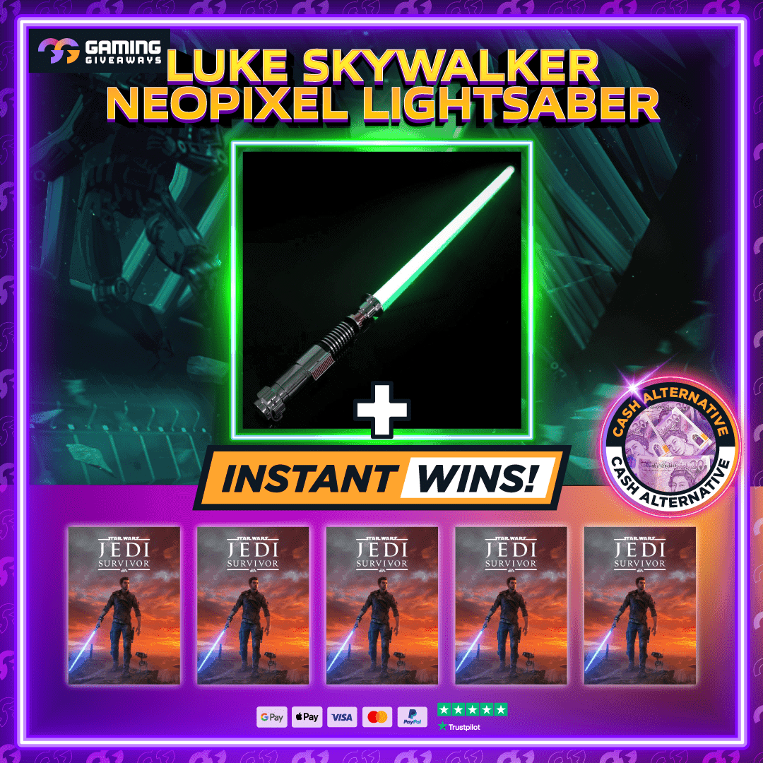 Star Wars Lightsaber + 5 instant win Star Wars Games #2 - Gaming Giveaways