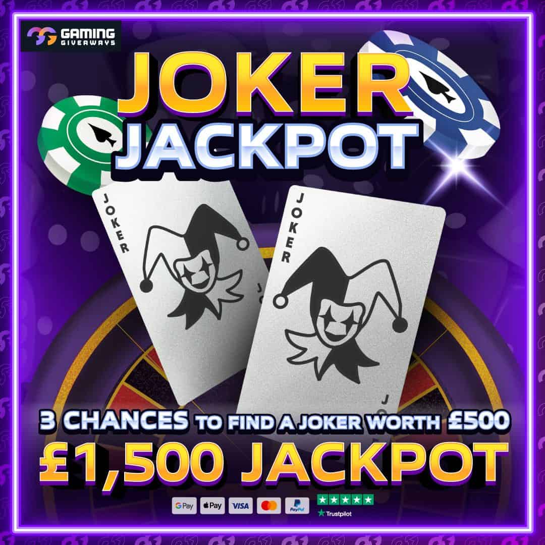LIVE DRAW GAME - JOKER JACKPOT - Up To £1500 #2 - Gaming Giveaways