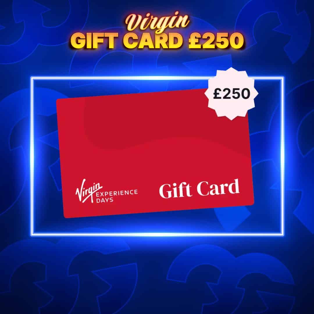 £250 Virgin Experience Days Gift Card - Gaming Giveaways