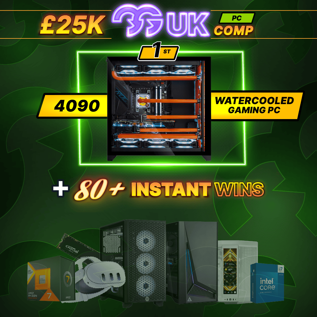🔥BOOSTED COMP🔥 £25K MEGA PC Comp + Over 85 Instant Wins - Gaming Giveaways