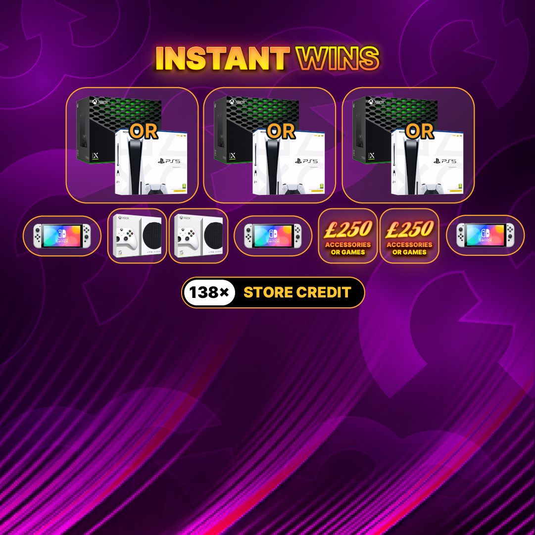 MEGA Console Bundle + Over 145 instant wins #1 - Gaming Giveaways