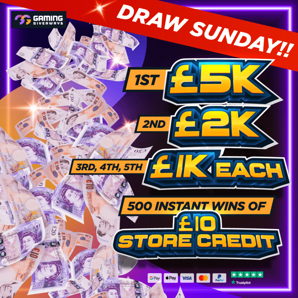£10,000 Cash Competition + 500 Instant Wins Worth £5,000! – Gaming ...
