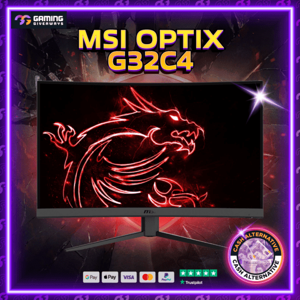 MSI Optix G32C4 31.5" 165Hz Curved Gaming Monitor #2 - Gaming Giveaways