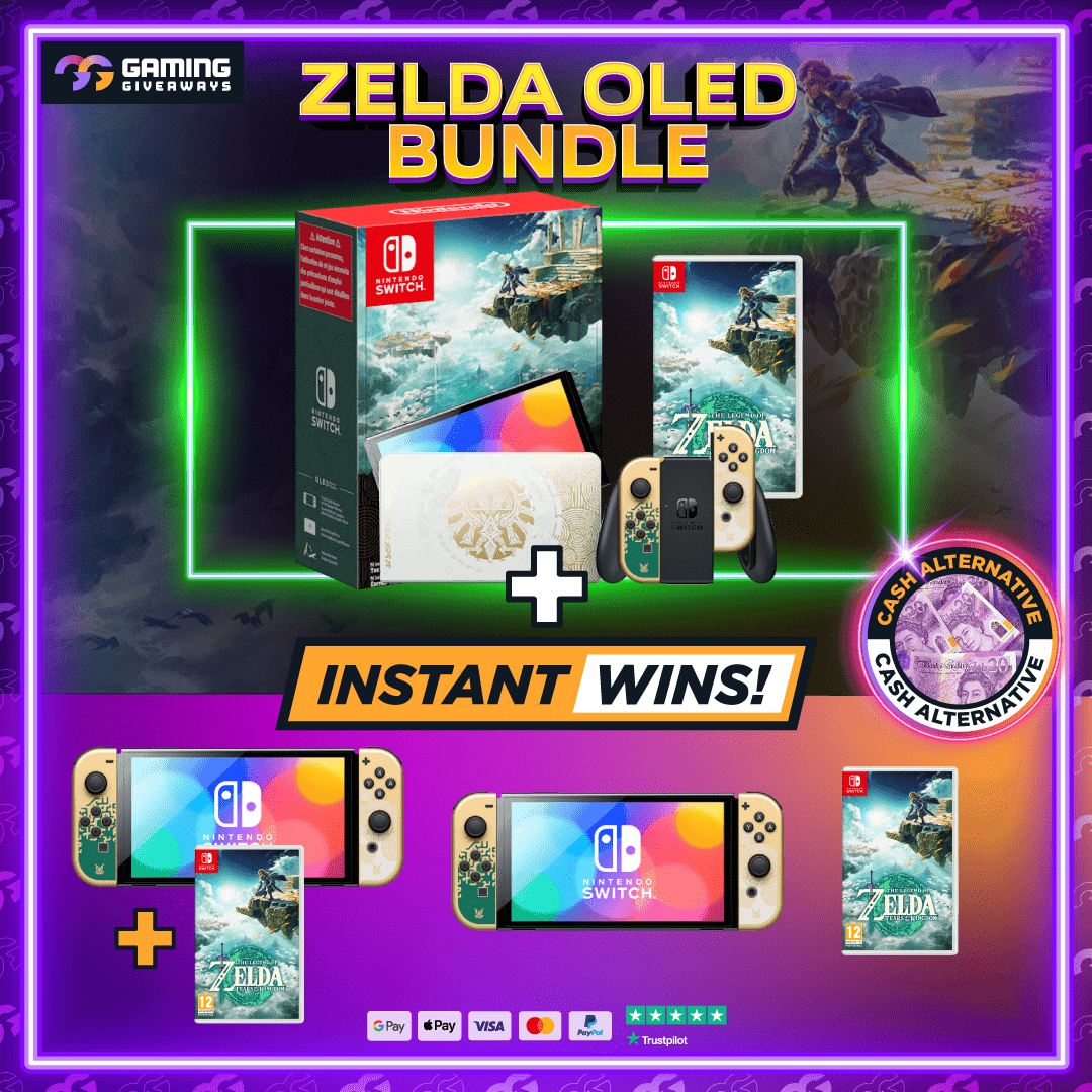 Zelda Switch + Zelda: Tears Of The Kingdom + 3 instant Wins - Gaming ...