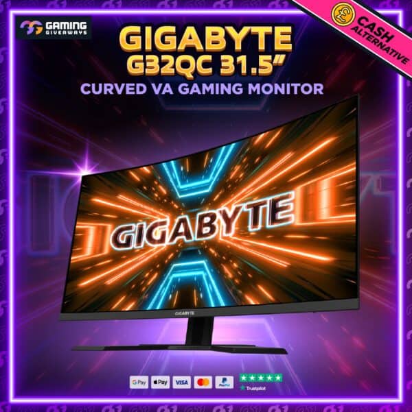 GIGABYTE G32QC A Quad HD 31.5" Curved VA Gaming Monitor #1 - Gaming Giveaways