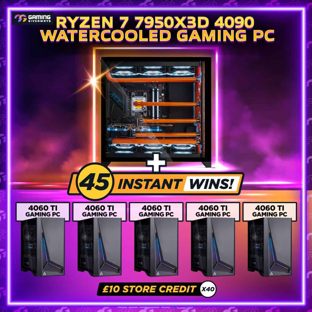 Ryzen 9 7950X3D 4090 Watercooled Gaming PC + 45 instant wins! - Gaming Giveaways
