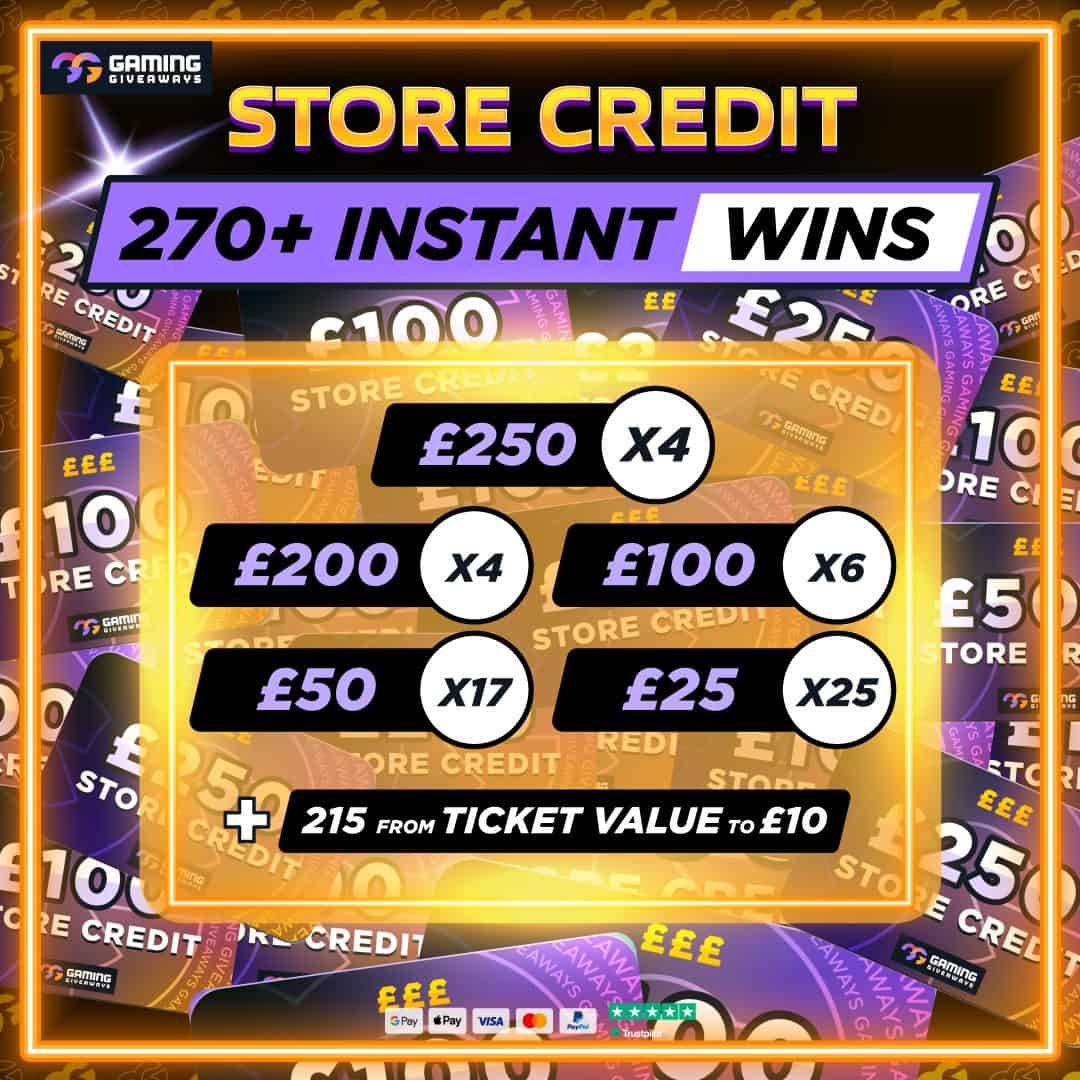 £5000 GG Store Credits - Instant Win Only #5 - Gaming Giveaways
