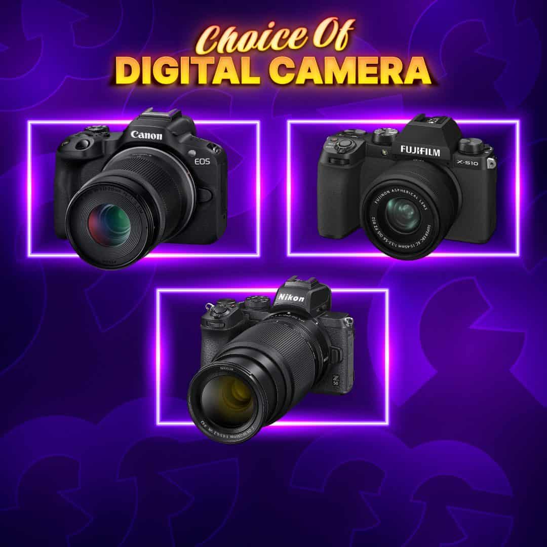 Choice of Digital Camera (£900 Cash Alt) - Gaming Giveaways
