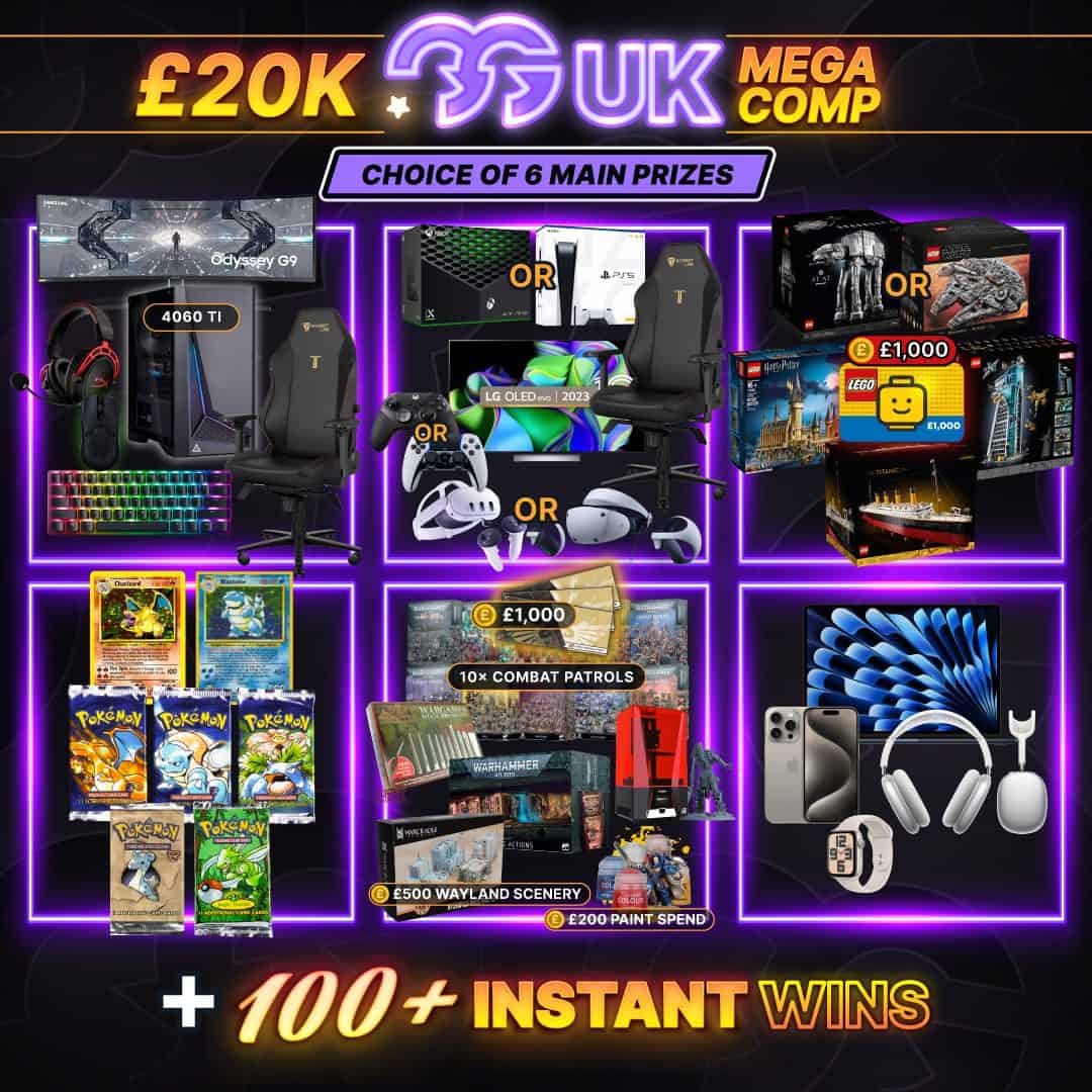 Gaming Giveaways £20k MEGA Comp + 100 Instant Wins #2 - Gaming Giveaways