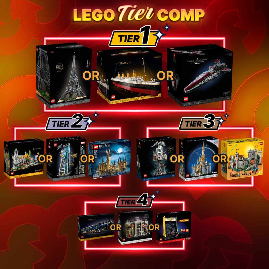 4 WINNERS - PICK YOUR TIER: LEGO Competition #2 - Gaming Giveaways