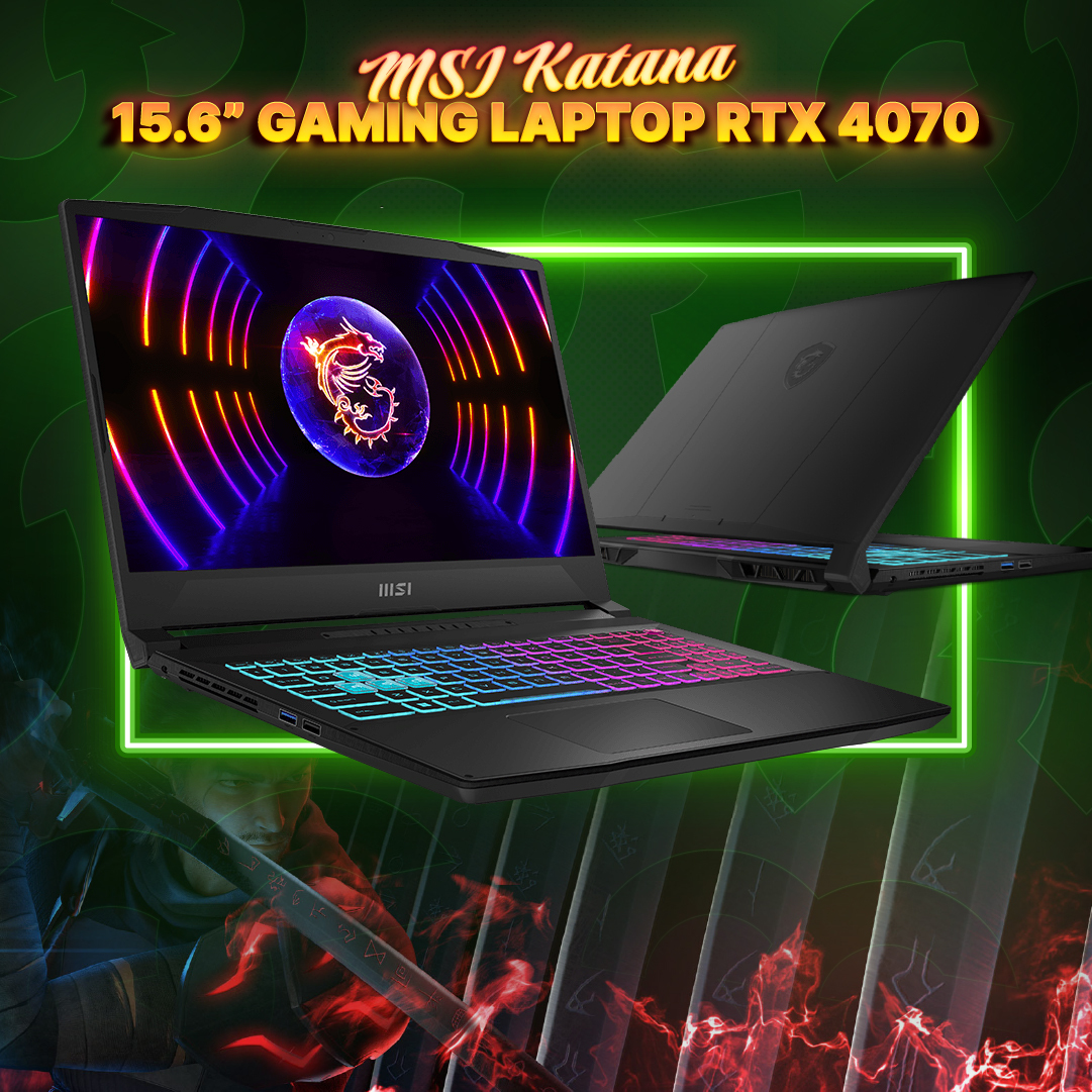 *AUTO DRAW* MSI Katana 15.6" Gaming Laptop RTX 4070 #3 - Gaming Giveaways