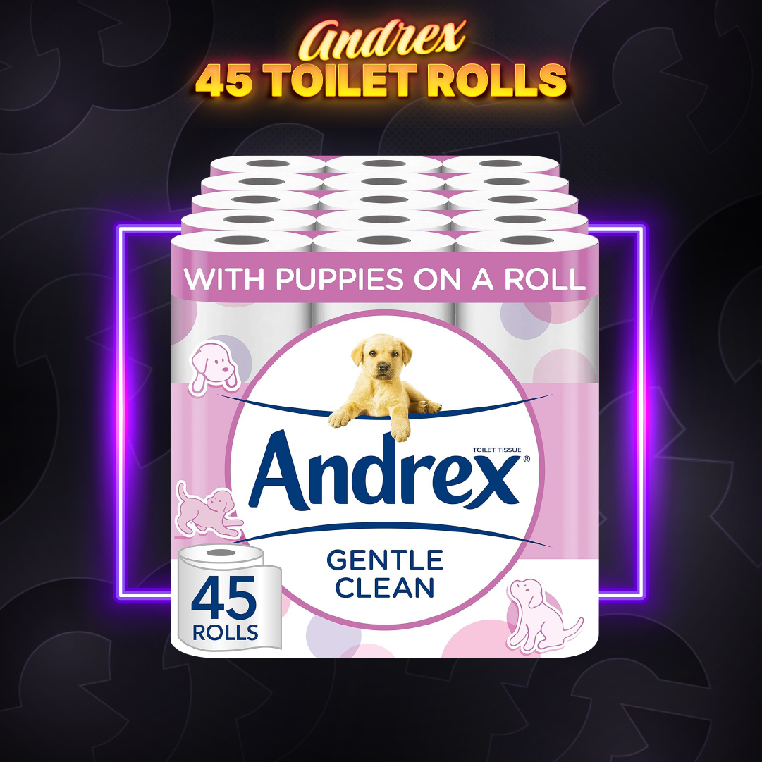 *AUTO DRAW* Andrex Toilet Roll - 45 Bulk Pack #4 - Gaming Giveaways