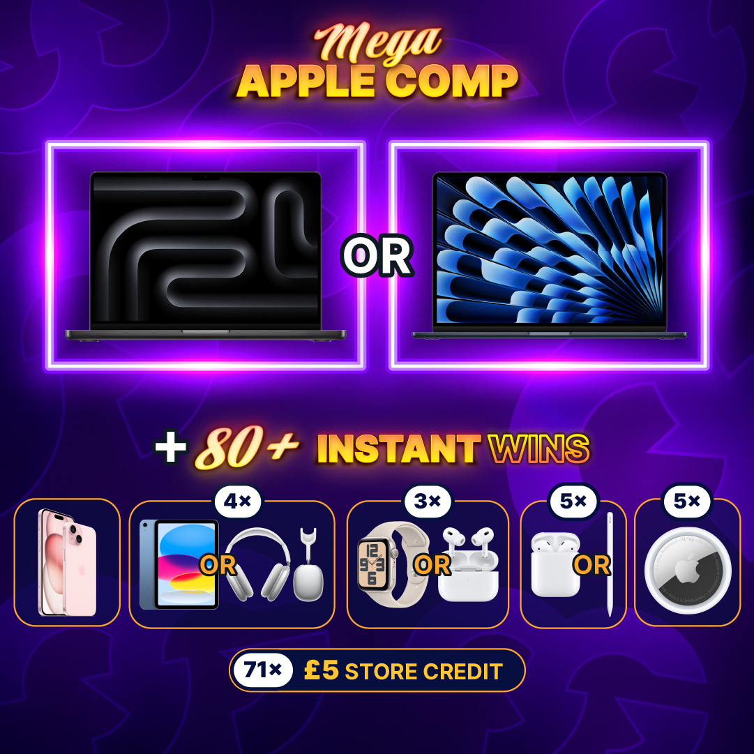 *AUTO DRAW* MEGA Apple Comp + 80+ instant Wins #2 - Gaming Giveaways