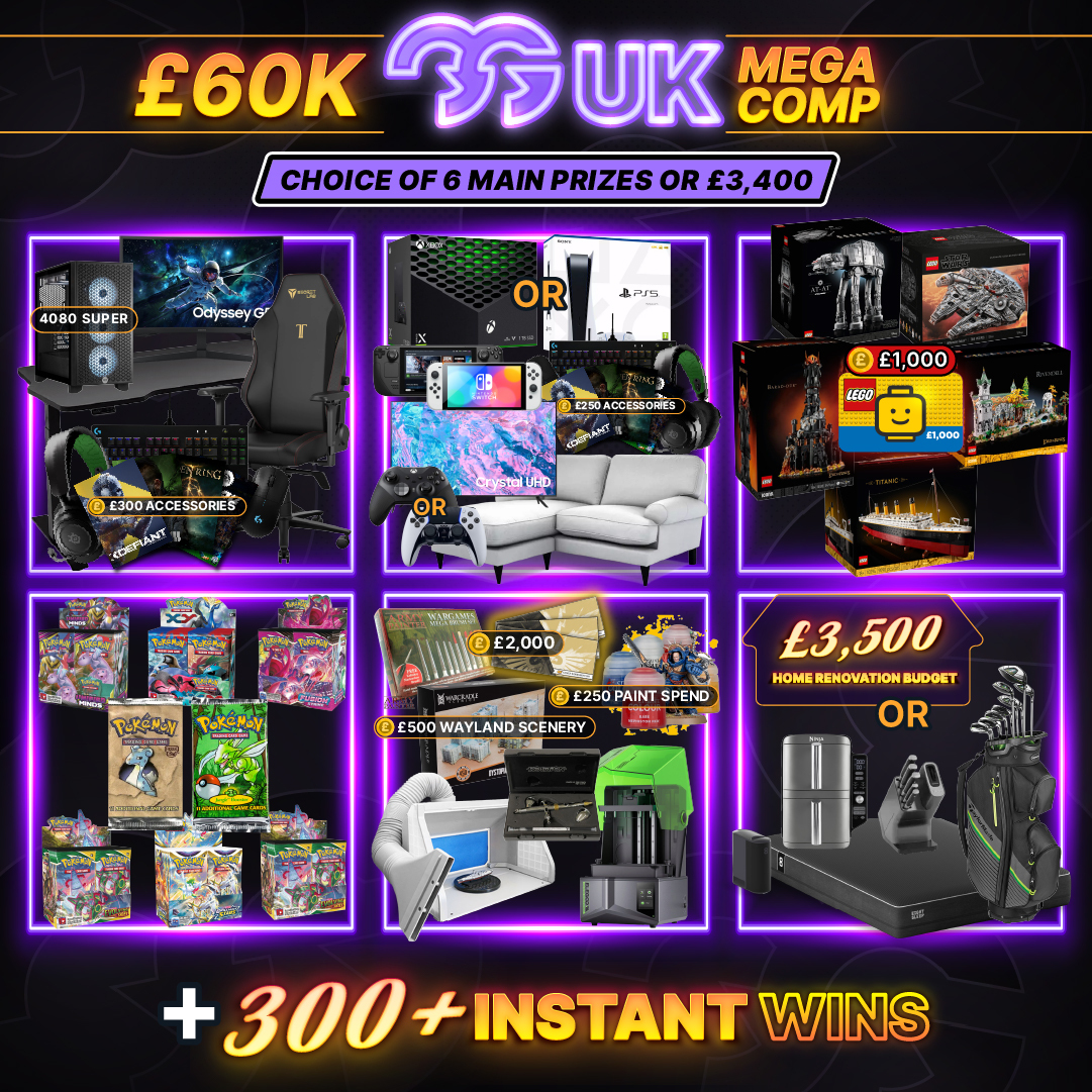 *AUTO DRAW* £60k GG Mega Comp + 300+ Instant Wins #5 *BOOSTED* - Gaming ...