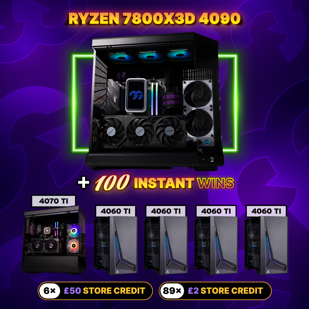 *AUTO DRAW* Hyte Y60 Ryzen 7800X3D 4090 Gaming PC + 100 Instant Wins #1 ...