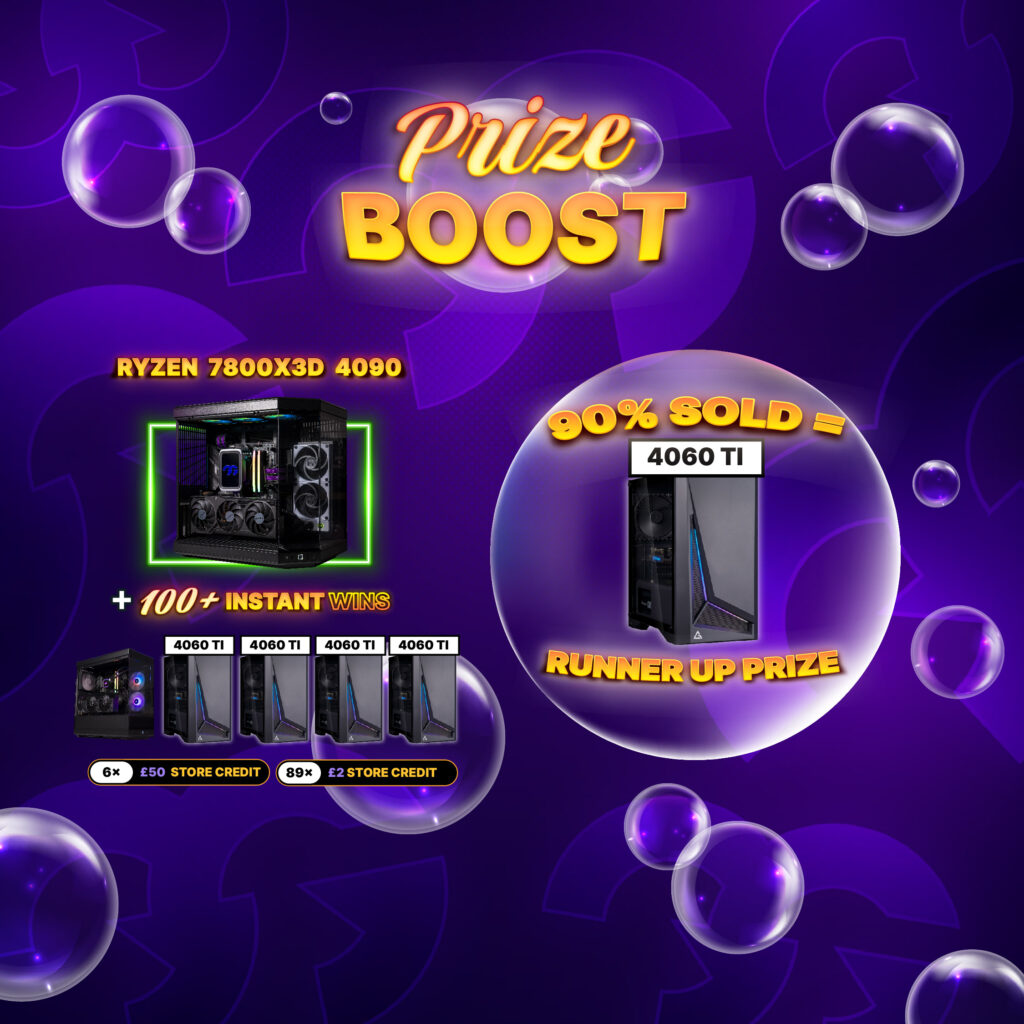 *AUTO DRAW* Hyte Y60 Ryzen 7800X3D 4090 Gaming PC + 100 Instant Wins #2 ...