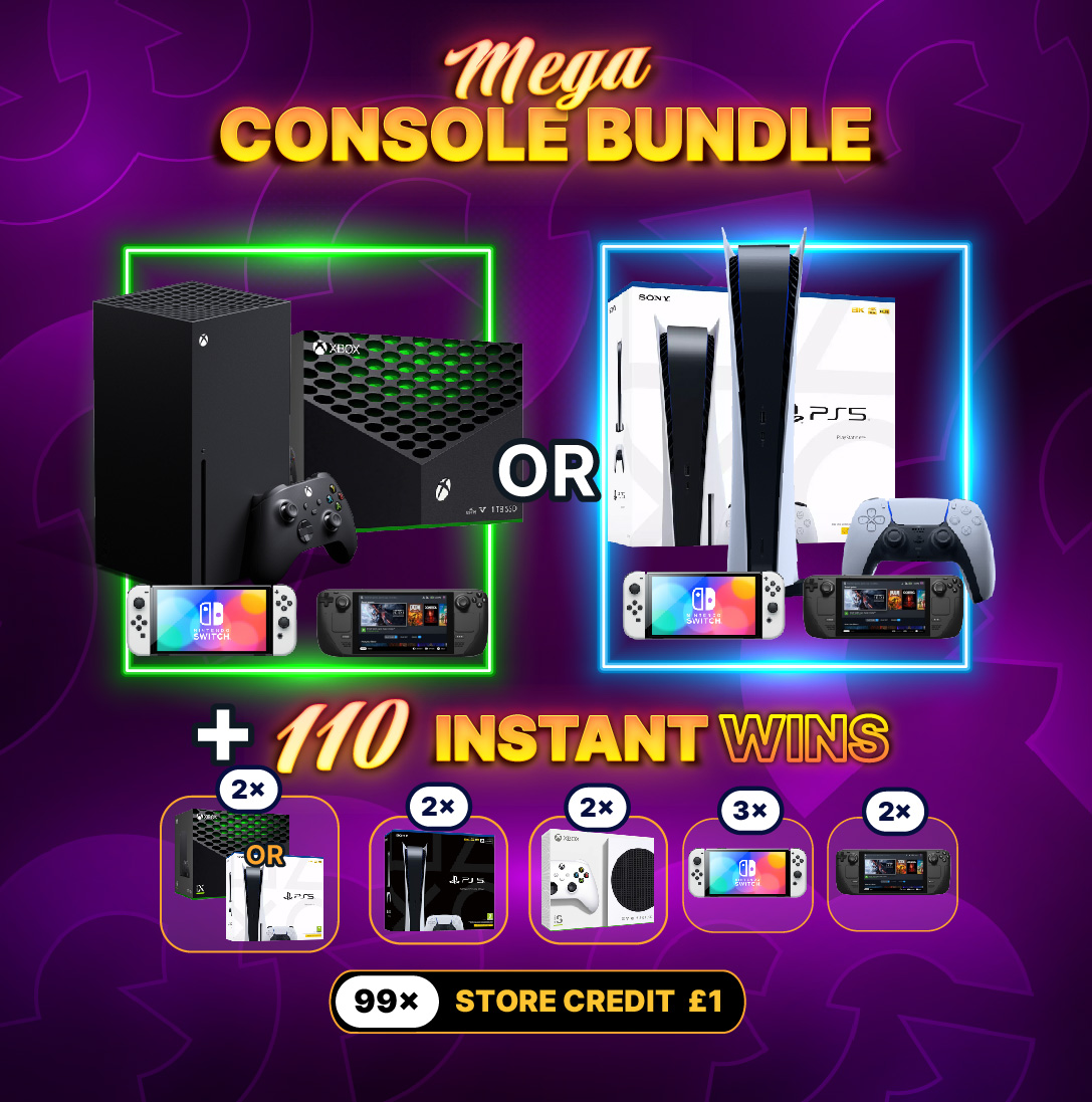 *AUTO DRAW* MEGA Console Bundle + 110 instant wins #1 - Gaming Giveaways