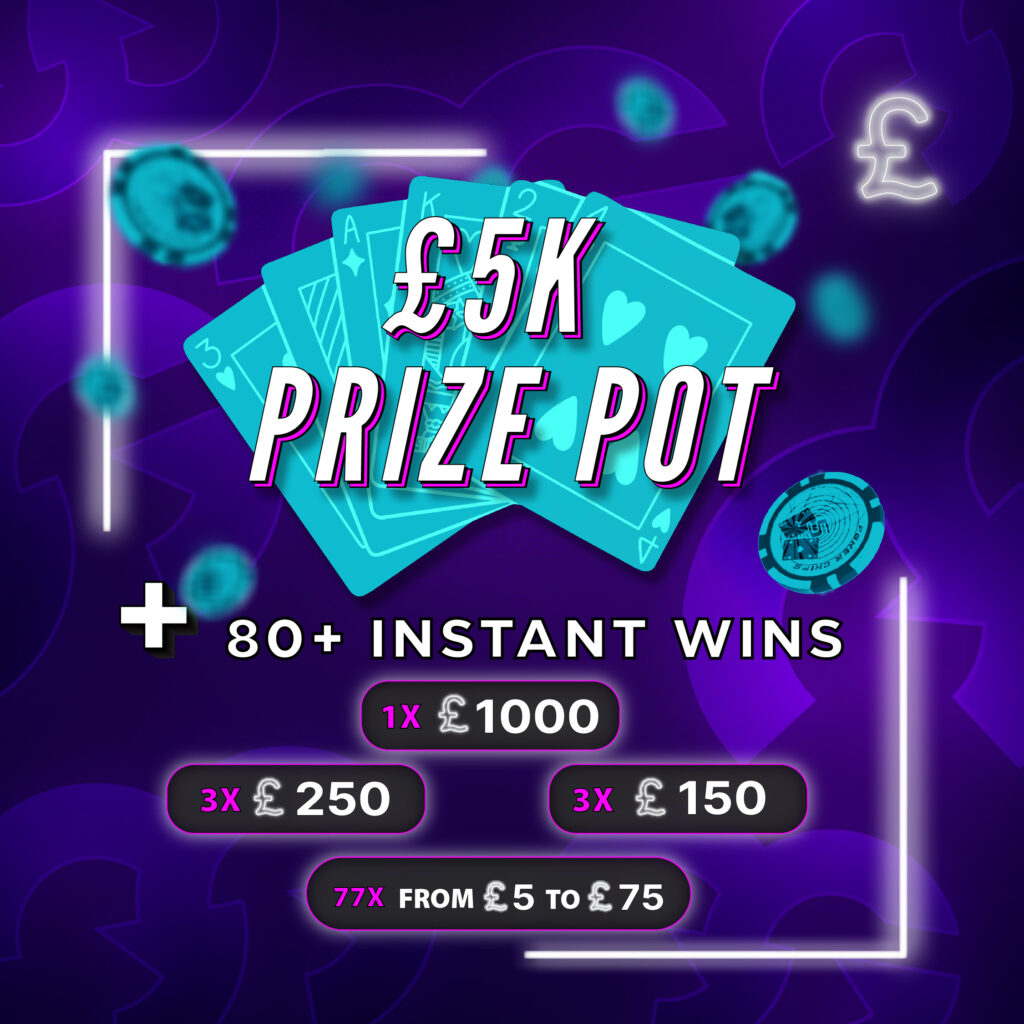 High Roller Hold Em £5k Cash Comp + Instant Wins #30 - Gaming Giveaways
