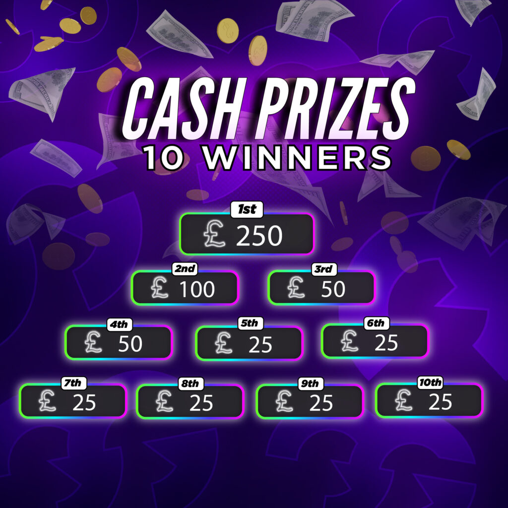 Cash Prizes £££ (10 Winners) #3 - Gaming Giveaways