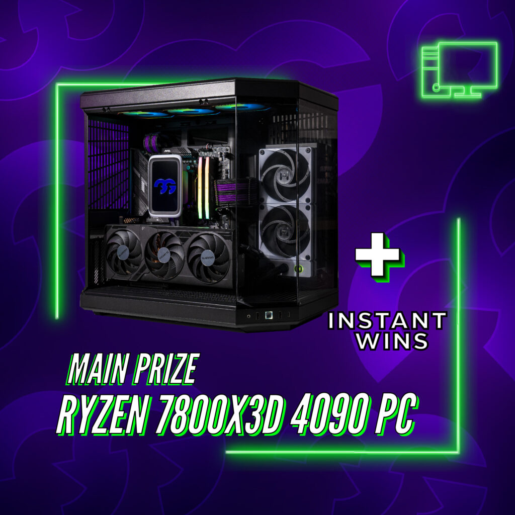 Hyte Y60 Ryzen 7800X3D 4090 Gaming PC + Instant Wins #8 - Gaming Giveaways