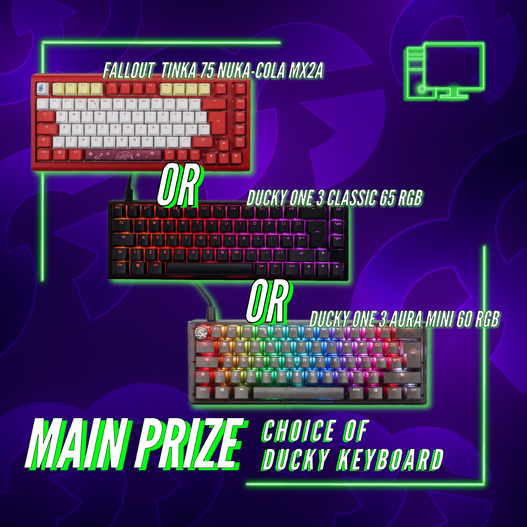 Choice of Ducky Keyboard #3 - Gaming Giveaways