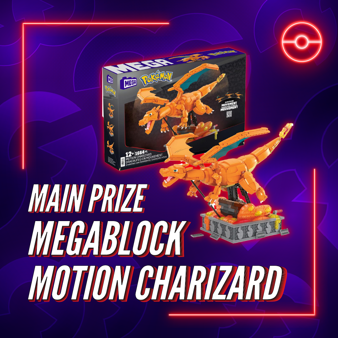 Mega Block Pokemon Motion Charizard #3 - Gaming Giveaways
