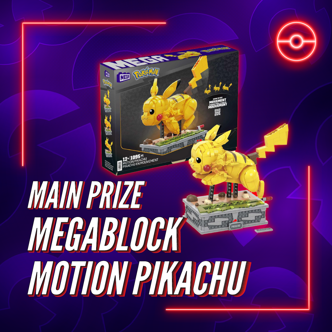 Mega Block Pokémon Motion Pikachu #1 - Gaming Giveaways