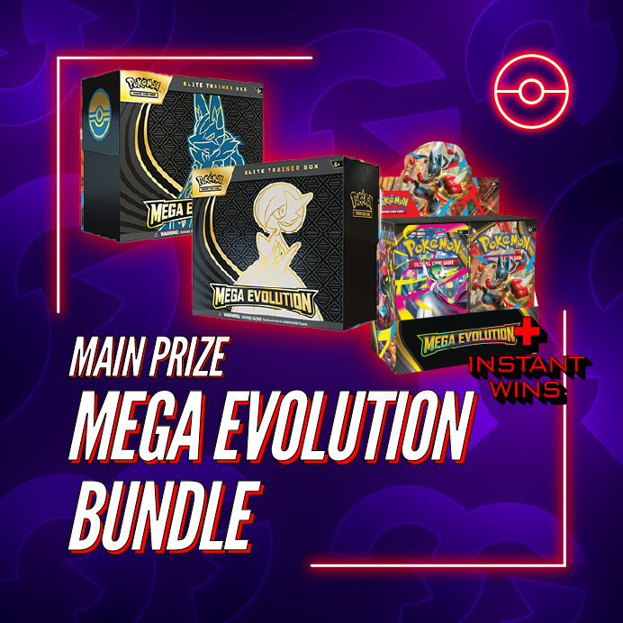 Mega Evolutions Pokémon Bundle + Instant Wins #3 - Gaming Giveaways