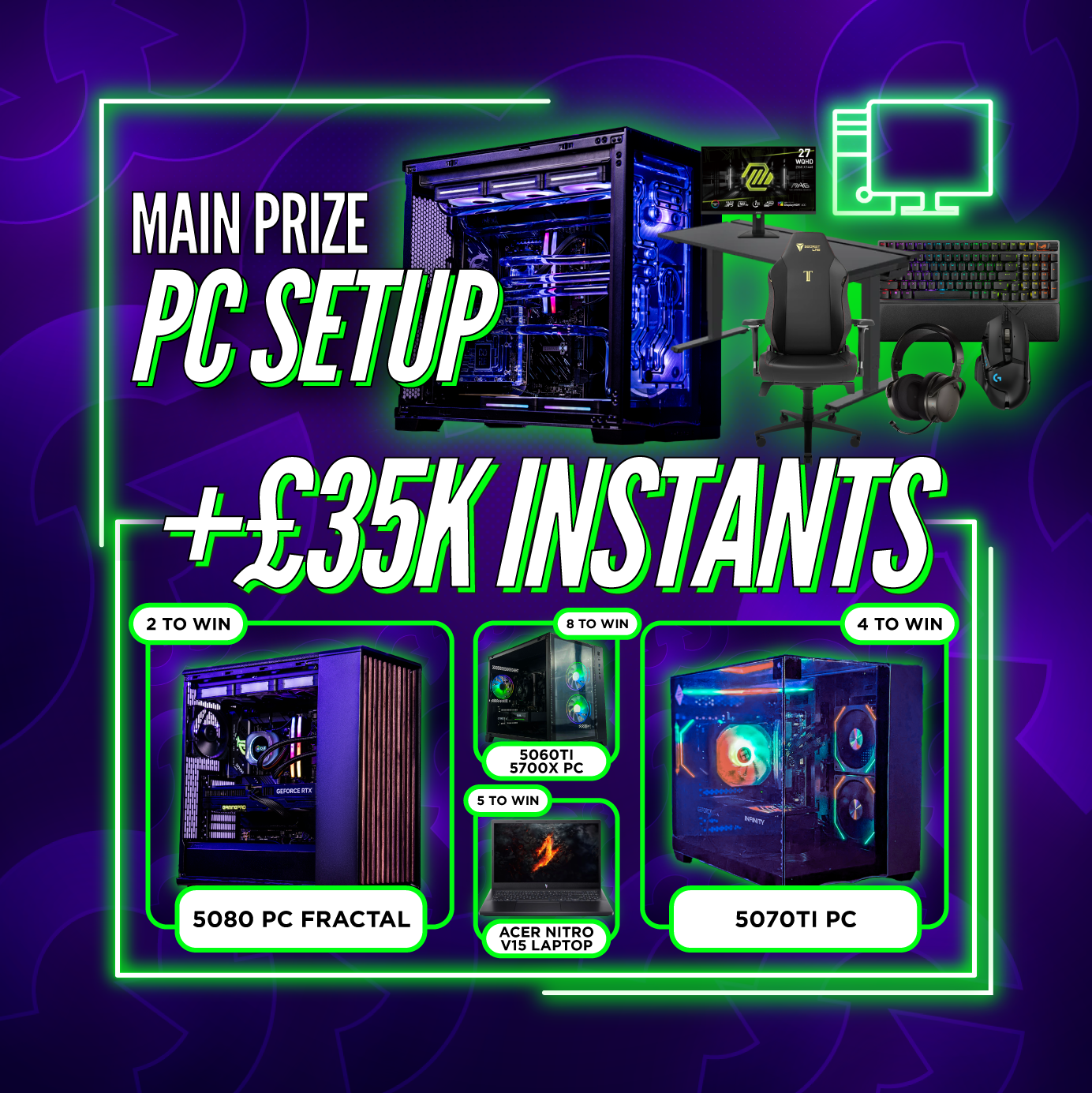 £50K MEGA PC Comp + Instant Wins #3 - Gaming Giveaways