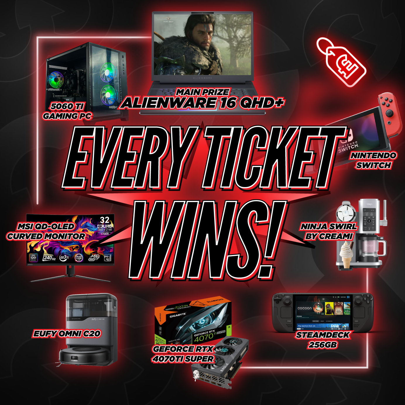 EVERY TICKET WINS #1 - Gaming Giveaways