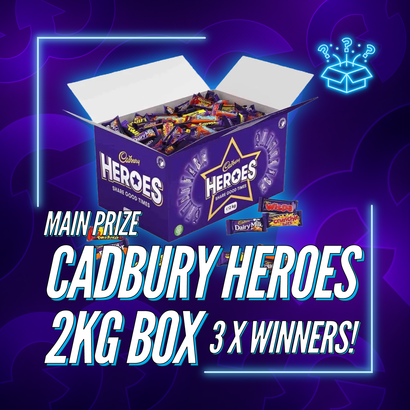 *3 WINNERS* Cadbury Heroes 2kg Box #3 - Gaming Giveaways