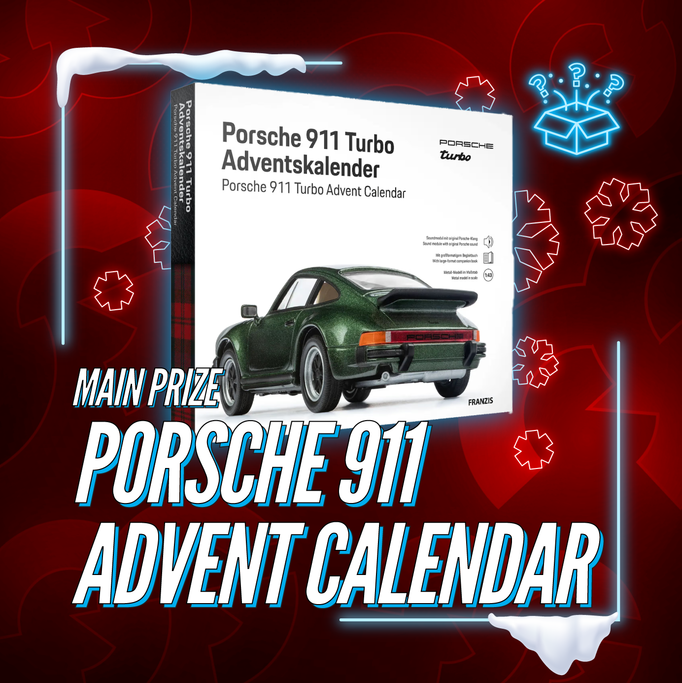 Porsche 911 Turbo Model Advent Calendar #3 - Gaming Giveaways