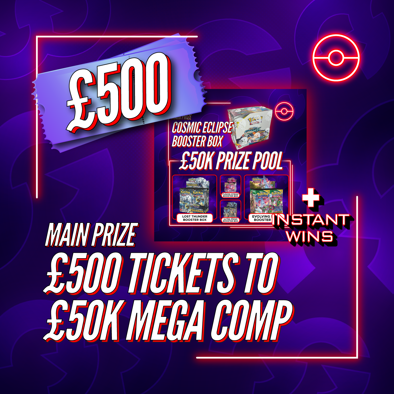 £500 Tickets To The £50k Pokémon Comp + Instant Wins #8 - Gaming Giveaways