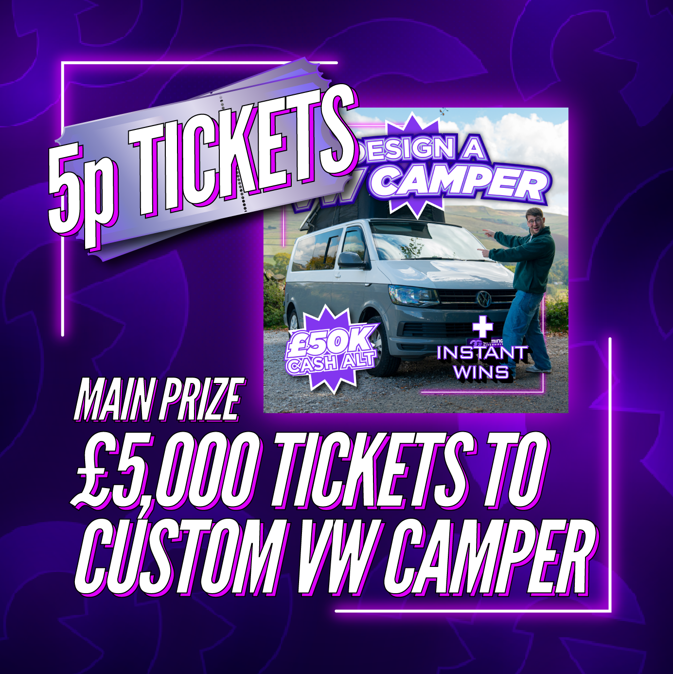 5p £5k Tickets To The Custom Camper Comp #1 - Gaming Giveaways