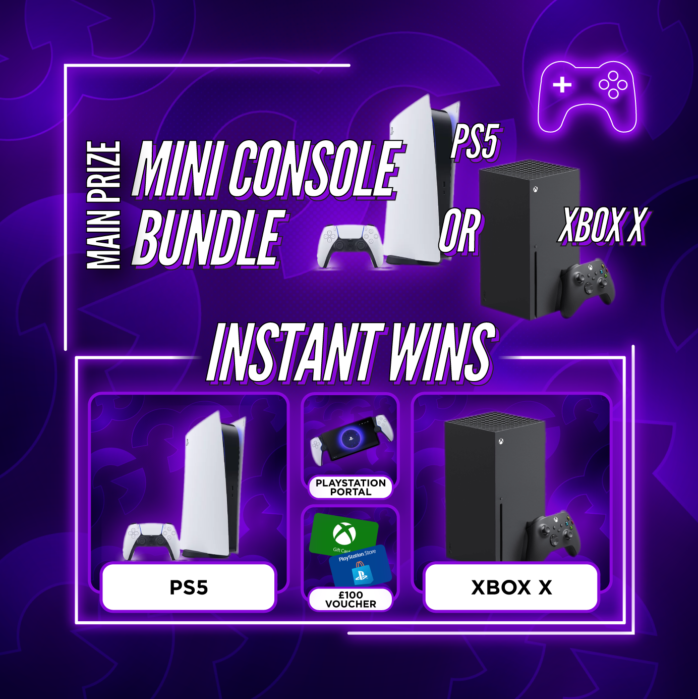 Mini Console Bundle + Instant Wins #15 - Gaming Giveaways